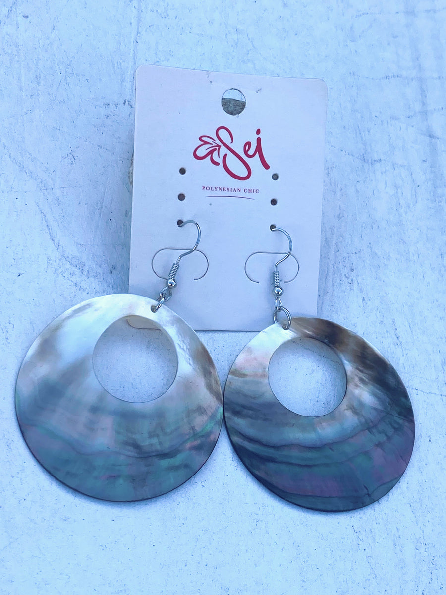 EARRINGS -M.O.P shell style – Sei Polynesian Chic