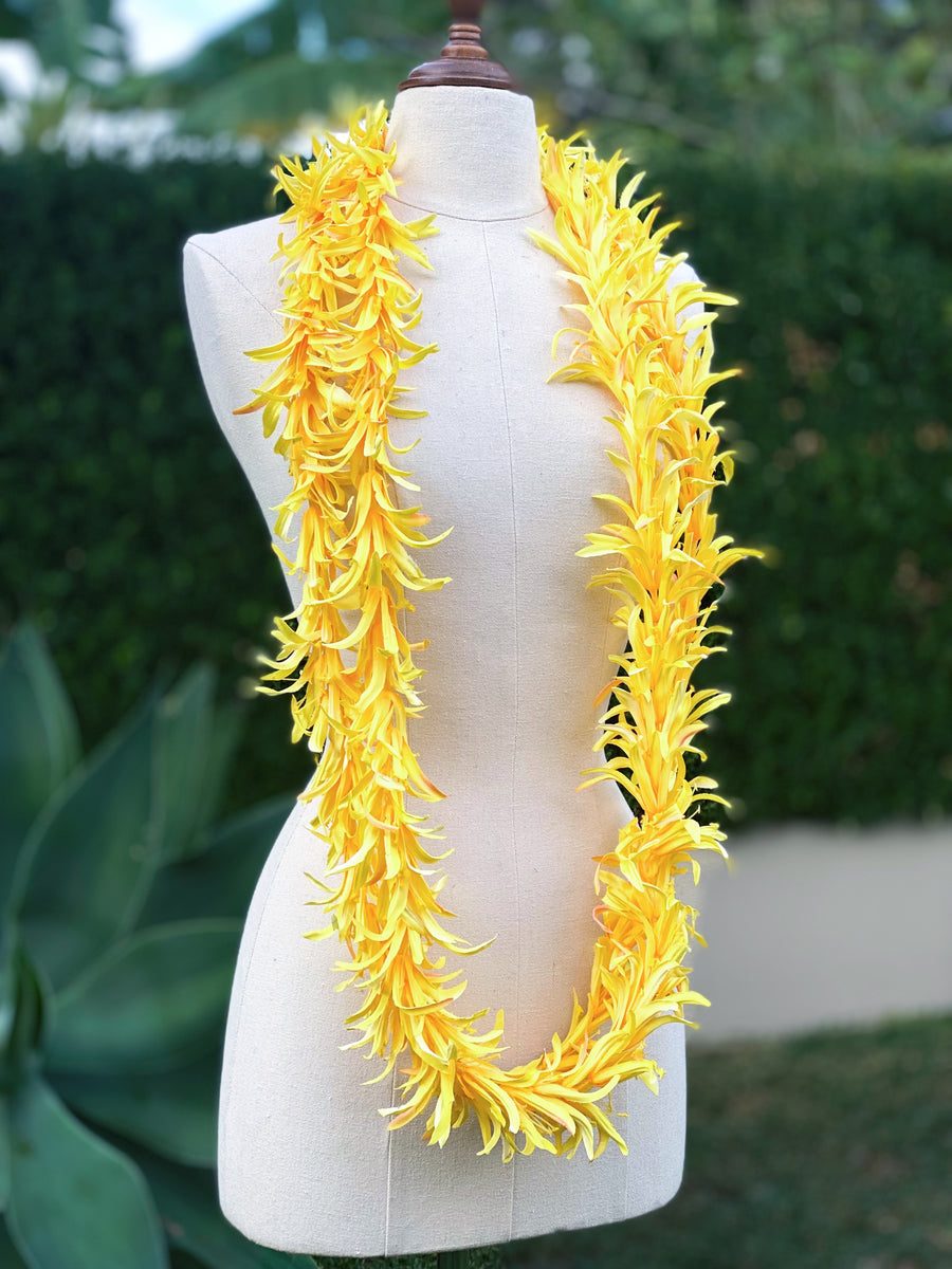 L2 -SILK & RIBBON LEI – Sei Polynesian Chic
