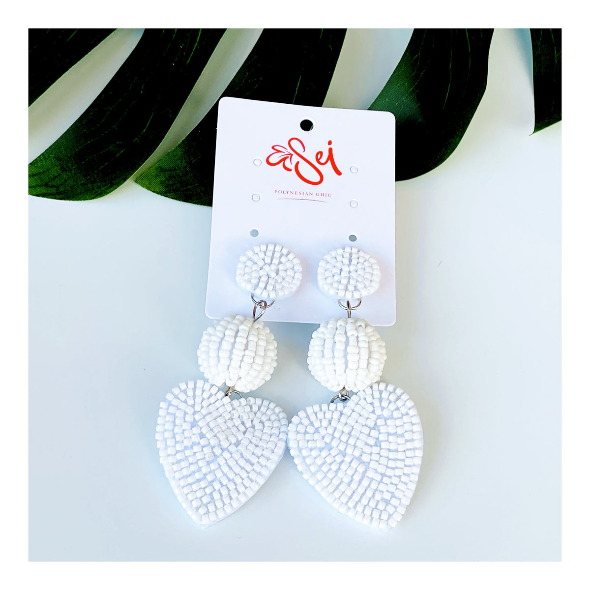 EARRINGS -Beaded style – Sei Polynesian Chic